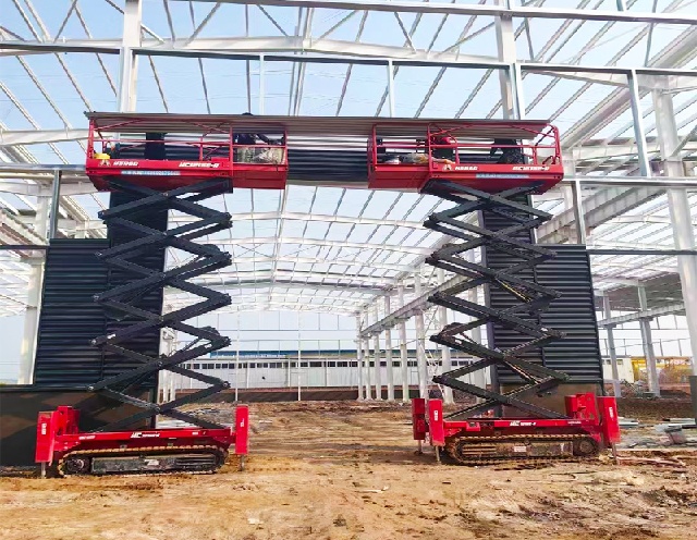 Steel Structure Construction Lifts: Scissor Lifts and Boom Lifts - Hered